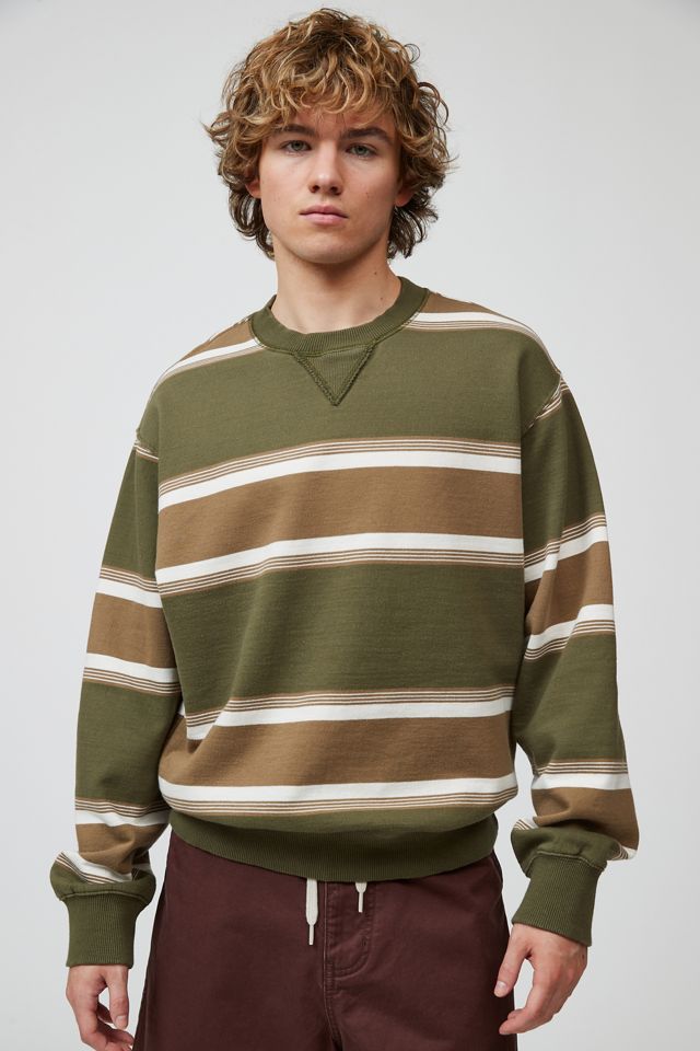 UO Skate Striped Crew Neck Sweatshirt | Urban Outfitters Canada
