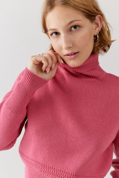Theopen Product Wool Ribbed Turtleneck Sweater Urban Outfitters