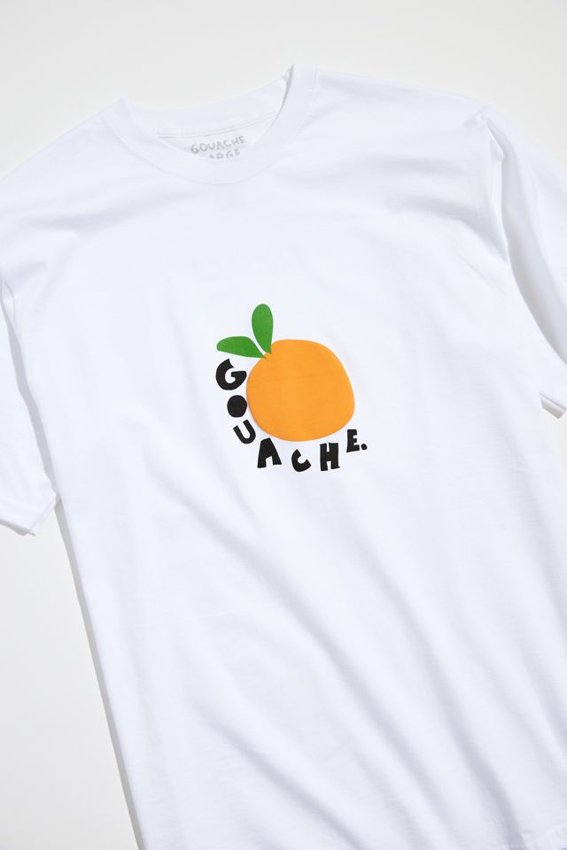 Gouache Orange Puff Print Tee | Urban Outfitters