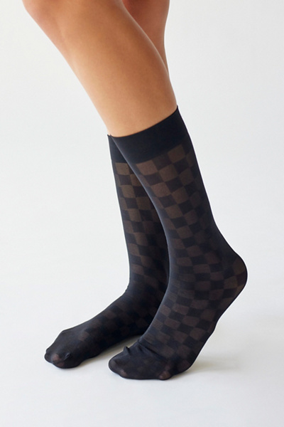 Checkered Knee-High Sock | Urban Outfitters
