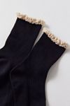Ribbed Ruffle Ankle Sock | Urban Outfitters