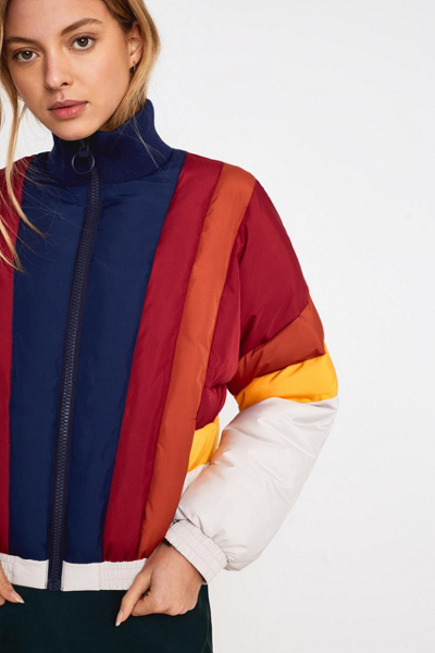 UO Colorblock Puffer Jacket | Urban Outfitters