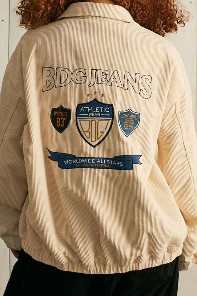BDG Shield Crest Corduroy Harrington Jacket | Urban Outfitters