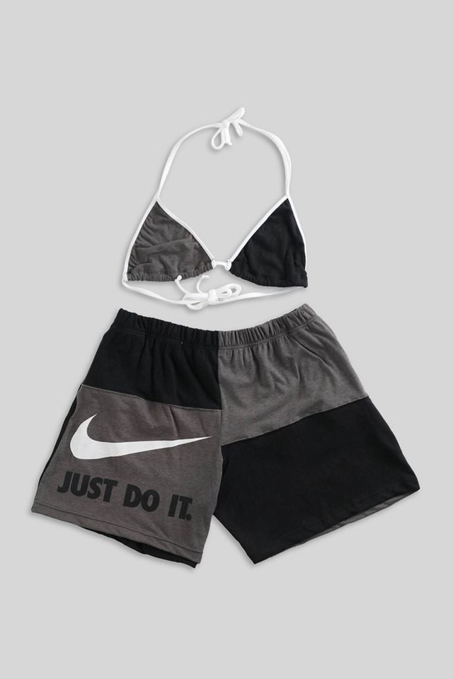 Frankie Collective Rework Nike Patchwork Tee Shorts Set 063 | Urban ...
