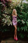 UO Krista Satin Floral Tube Dress | Urban Outfitters