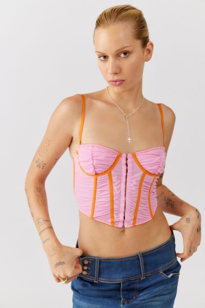 Out From Under Marie Ruched Modern Love Corset Urban Outfitters