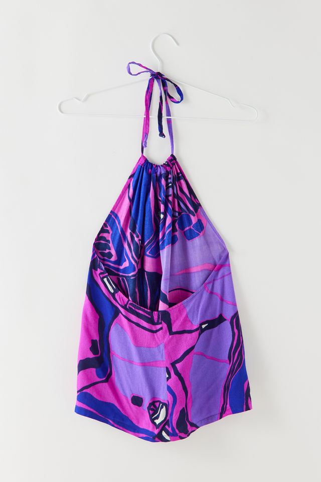 Vintage Abstract Halter Top | Urban Outfitters