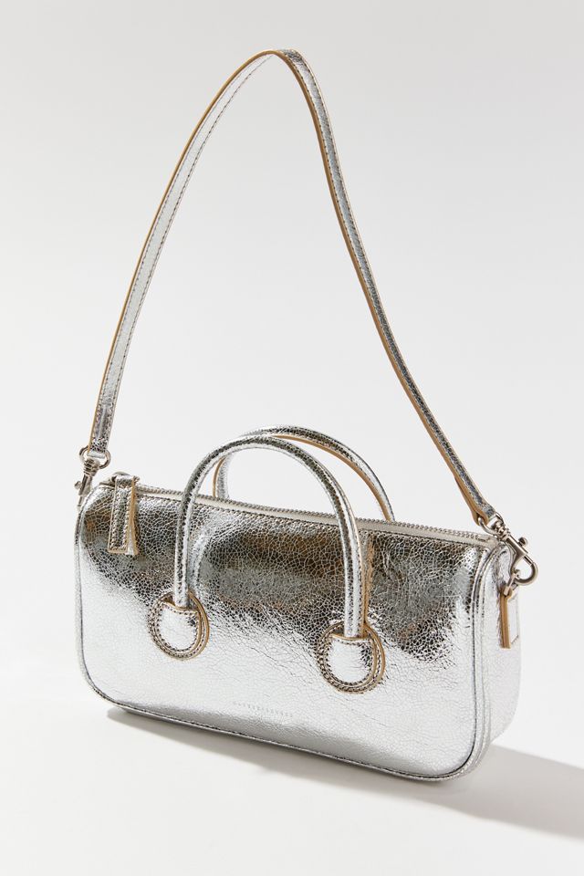 Marge Sherwood Zipper Small Metallic Handbag | Urban Outfitters