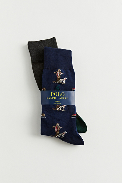 Polo Ralph Lauren Hunter Dog Slack Sock 2-Pack | Urban Outfitters