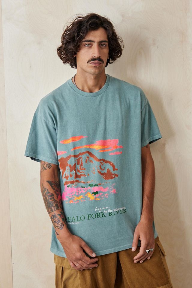 UO Green Buffalo Tee | Urban Outfitters
