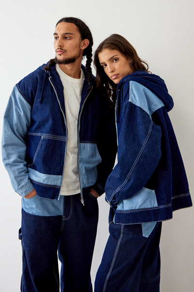 BDG x ISKO x Dwayne Coleman Patchwork Hooded Jacket | Urban Outfitters