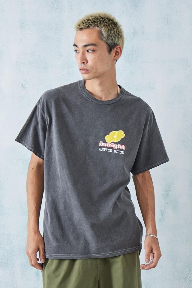 UO Overdyed Black Insight Tee | Urban Outfitters