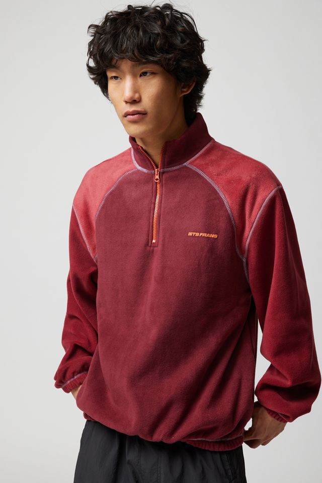 iets frans… Paneled Fleece Partial Zip Sweatshirt | Urban Outfitters