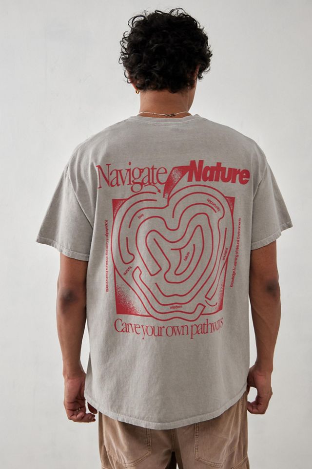 UO Grey Navigate Nature Tee | Urban Outfitters