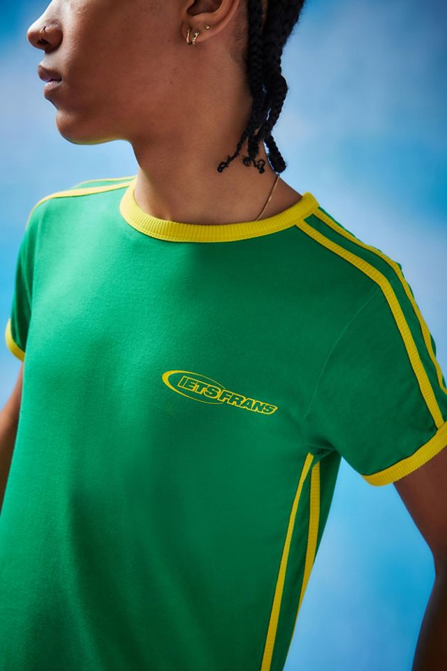 iets frans... Green Taped Ringer Tee | Urban Outfitters