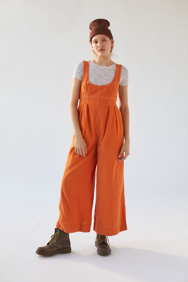 UO Shane Corduroy Wide-Leg Overall | Urban Outfitters