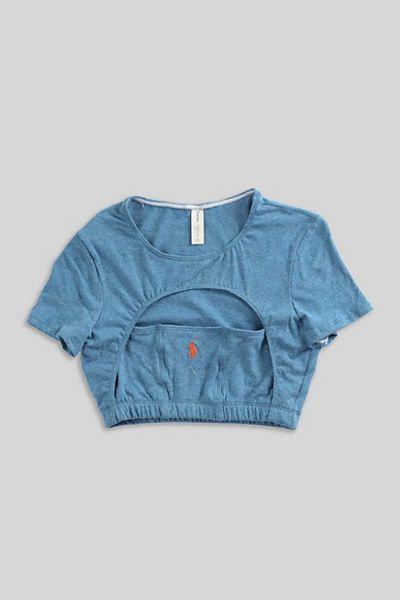 Frankie Collective Rework Polo Cut Out Tee 084 | Urban Outfitters