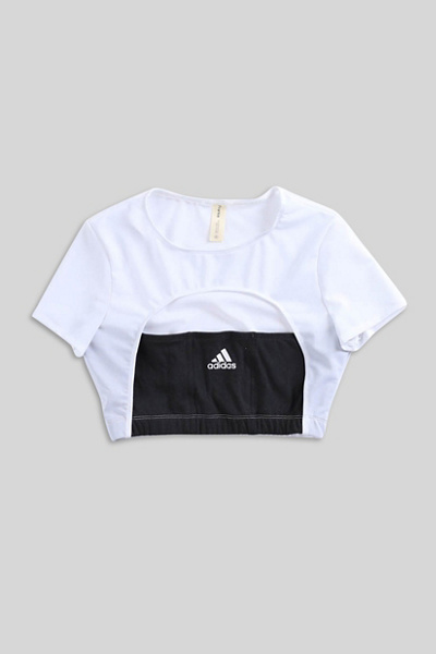 Frankie Collective Rework Adidas Mesh Cut Out Tee 039 | Urban Outfitters
