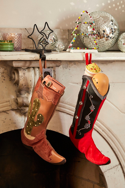 Cowboy Boot Holiday Stocking | Urban Outfitters