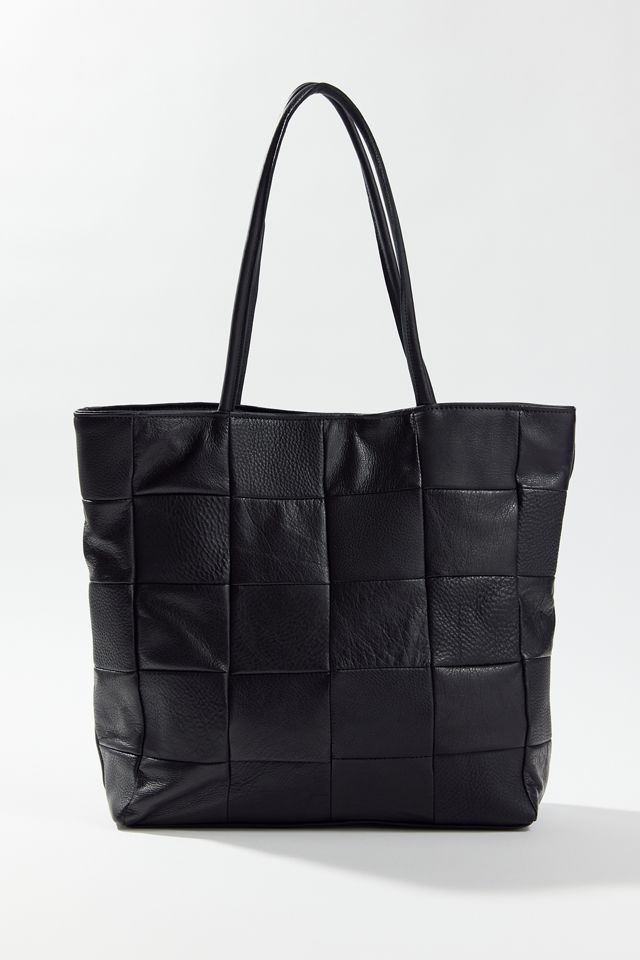 Primecut Checkered Shearling Tote Bag | Urban Outfitters