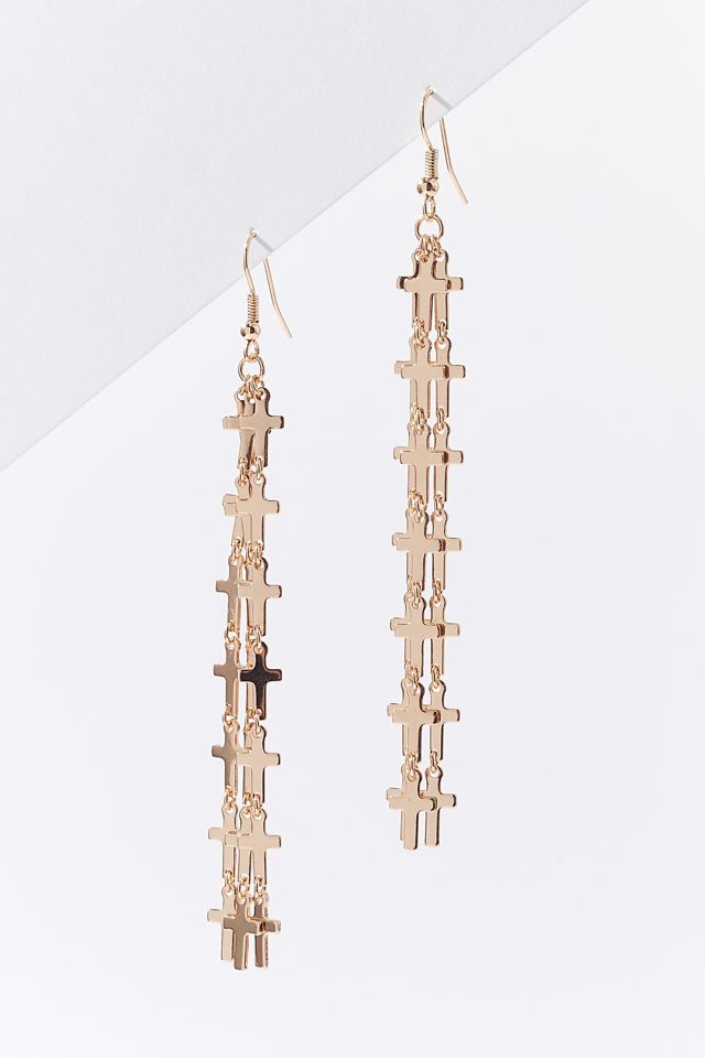 Mini Cross Drop Earring | Urban Outfitters