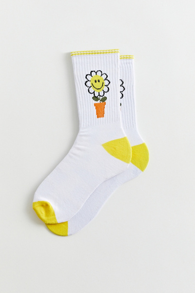 Flower Pot Crew Sock | Urban Outfitters