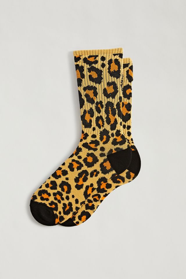 Leopard Crew Sock | Urban Outfitters