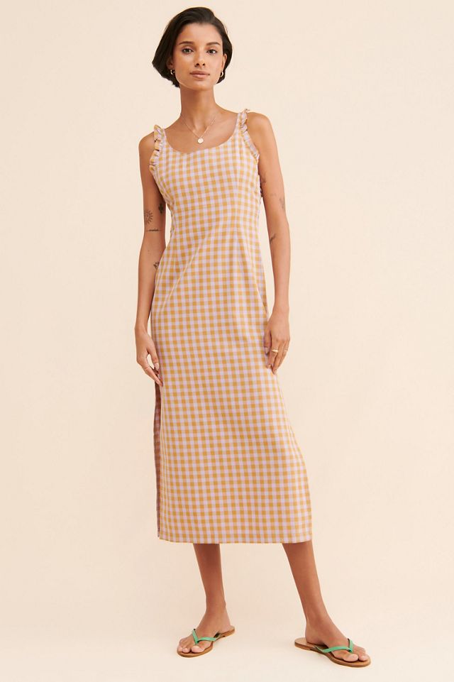 Milk It Bandit Gingham Midi Dress | Urban Outfitters