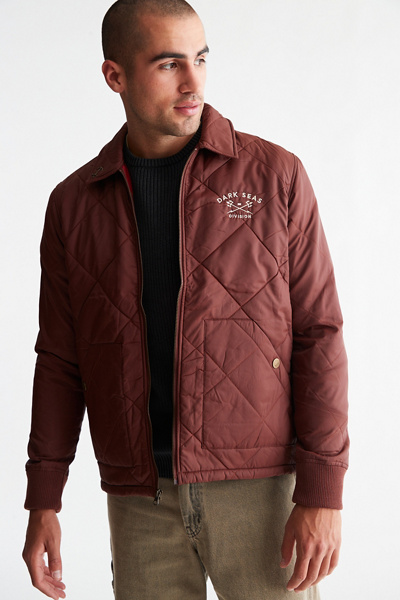 Dark Seas Midnight Quilted Jacket | Urban Outfitters