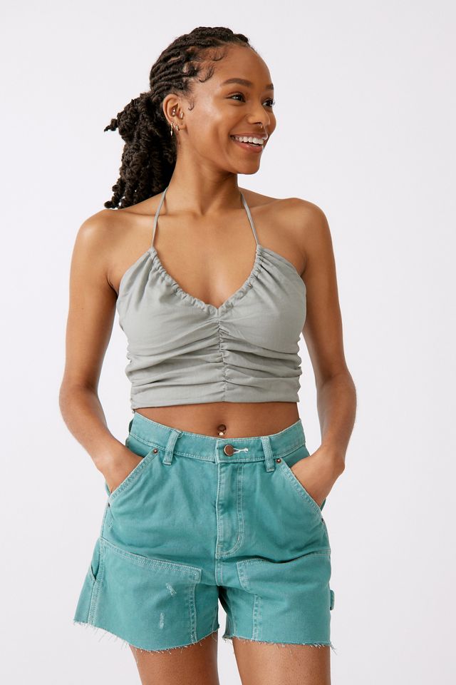 Urban Renewal Linen Halter Top | Urban Outfitters