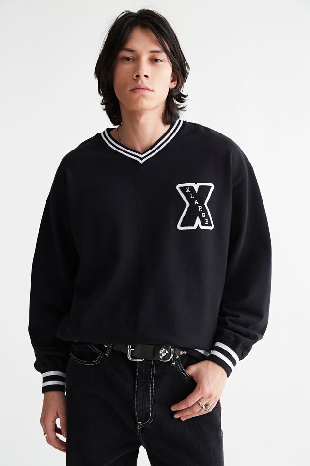 XLARGE X Logo V-Neck Sweatshirt | Urban Outfitters