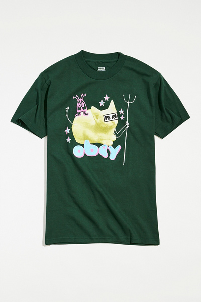 OBEY Cat Tee | Urban Outfitters