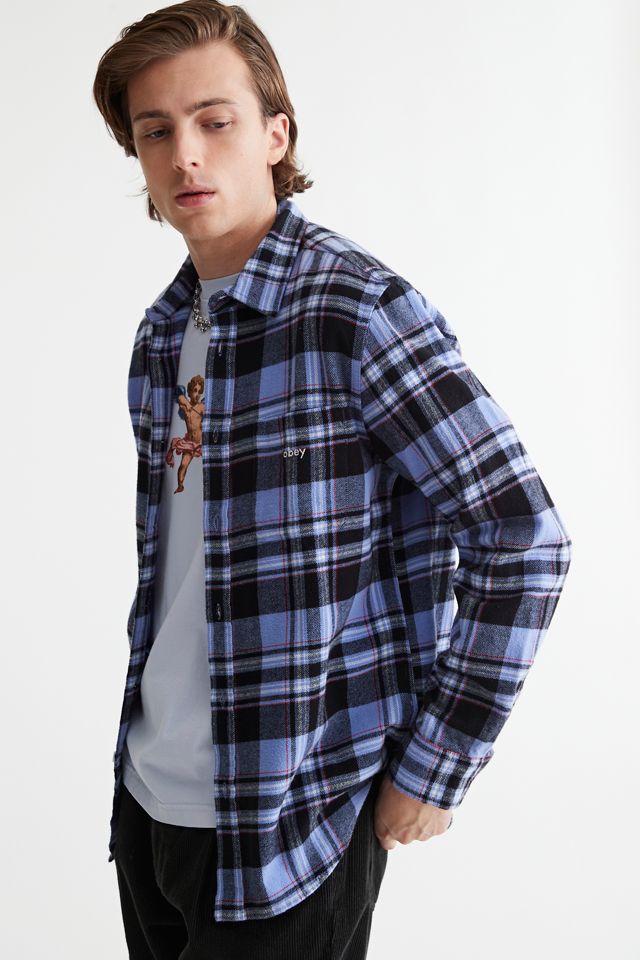 OBEY Arlo Plaid Flannel Shirt | Urban Outfitters