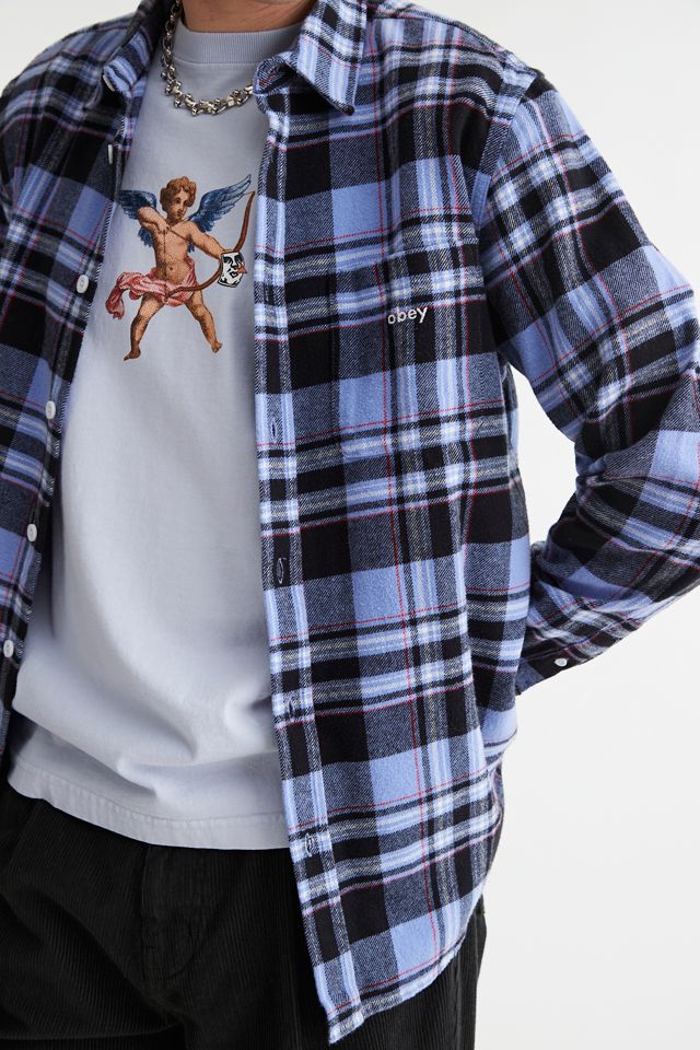 OBEY Arlo Plaid Flannel Shirt | Urban Outfitters