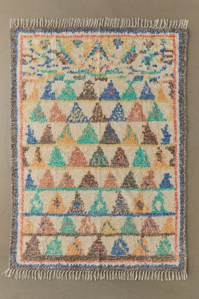 Rowan Printed Shag Rag Rug | Urban Outfitters