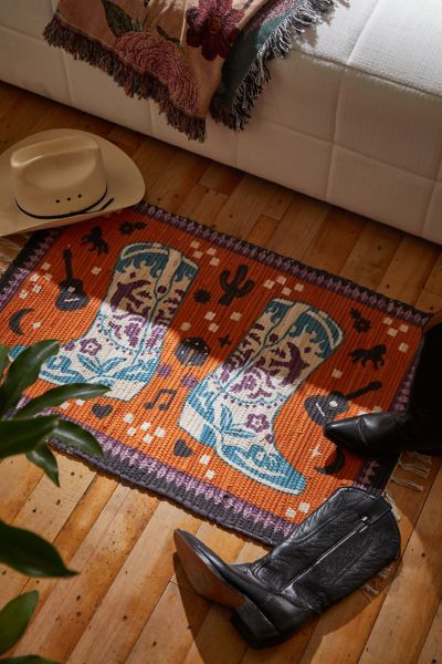 Boots Rag Rug | Urban Outfitters