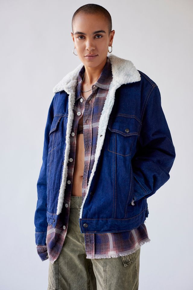 Urban Renewal Vintage Fleece Lined Denim Jacket | Urban Outfitters