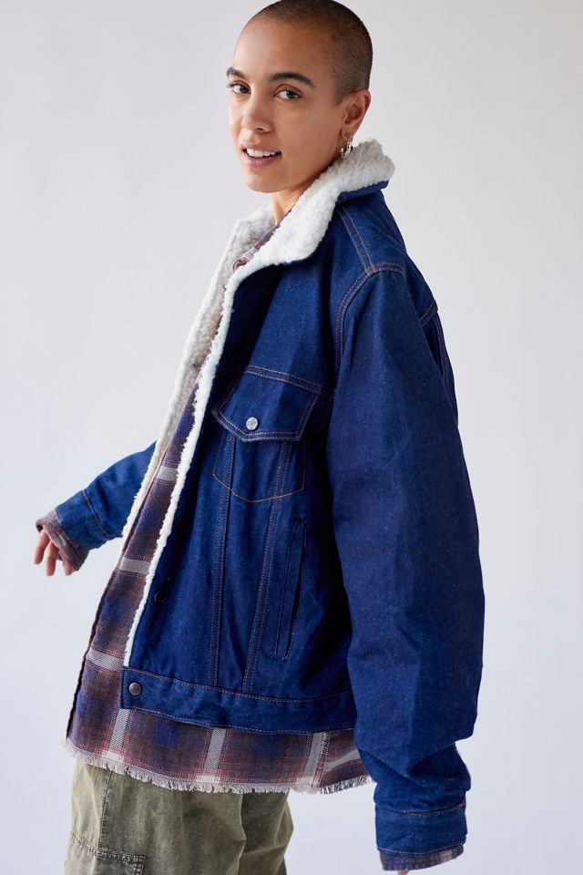 Urban Renewal Vintage Fleece Lined Denim Jacket | Urban Outfitters