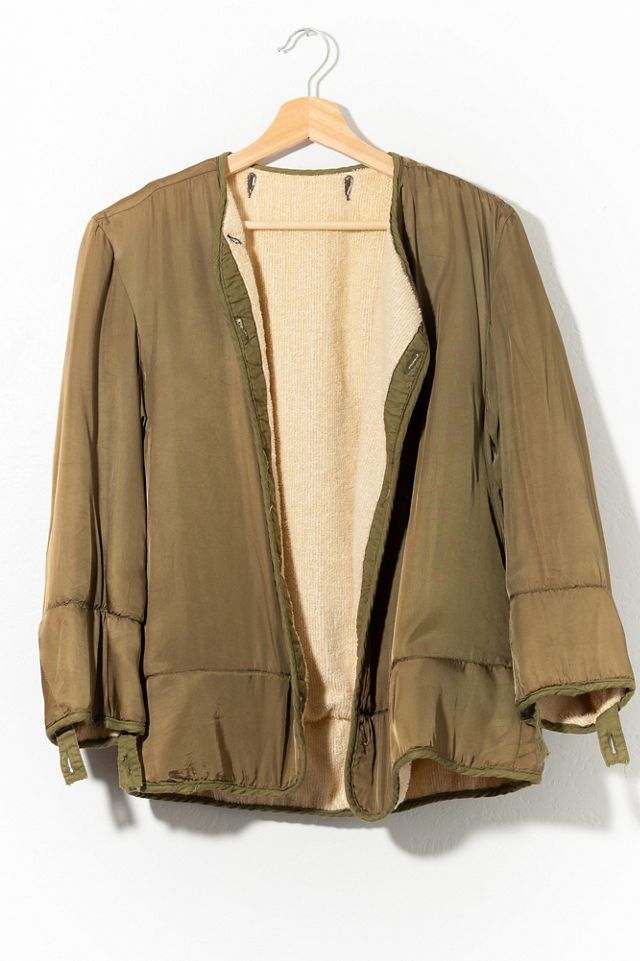 Vintage 1960s Lined Terry Cloth Utility Jacket | Urban Outfitters