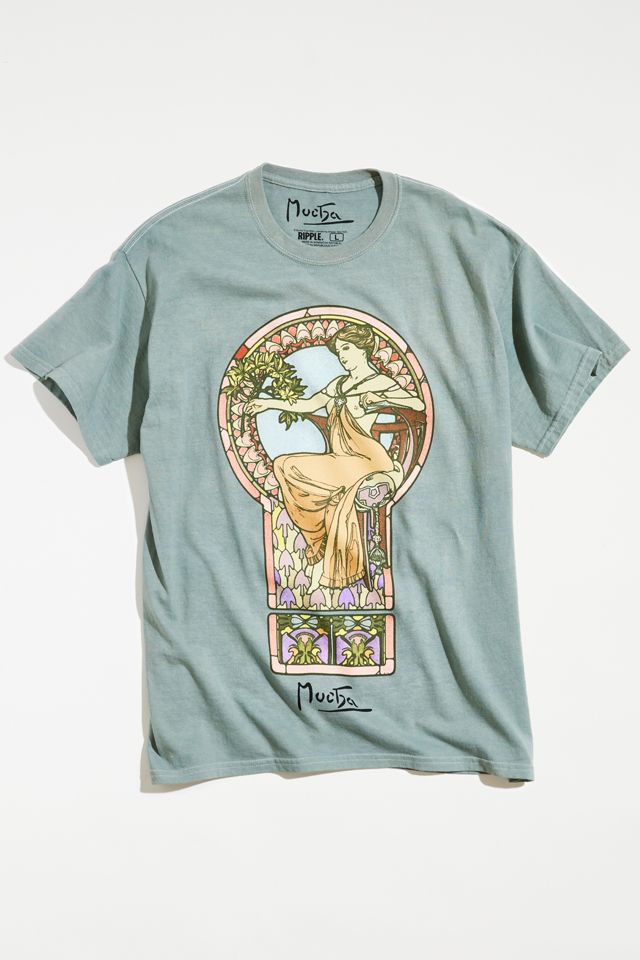 Alphonse Mucha Woman Art Print Tee | Urban Outfitters