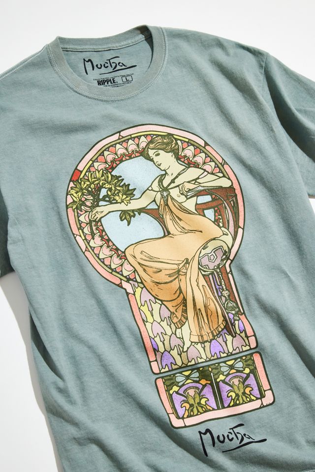 Alphonse Mucha Woman Art Print Tee | Urban Outfitters