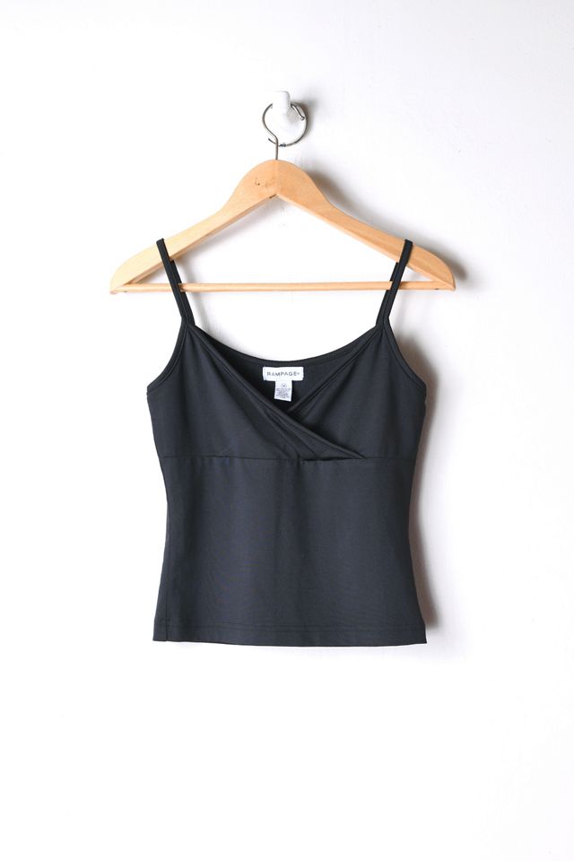 Vintage Y2k Black Wrap Cami Top | Urban Outfitters