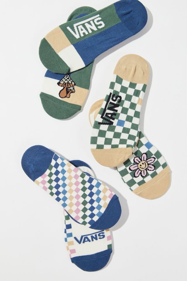 Vans Checker Buddies Canoodle No-Show Sock 3-Pack | Urban Outfitters