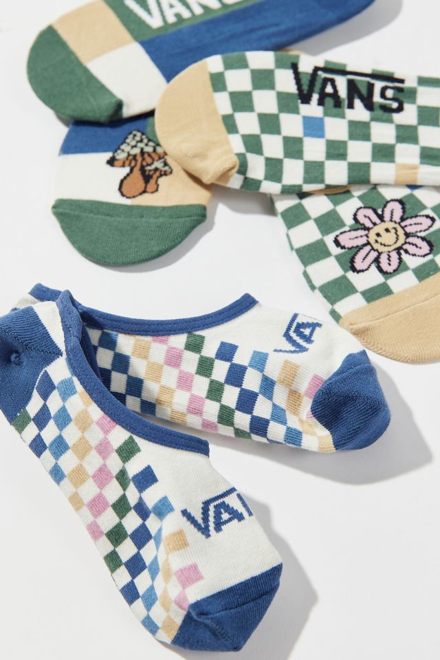 Vans Checker Buddies Canoodle No-Show Sock 3-Pack | Urban Outfitters