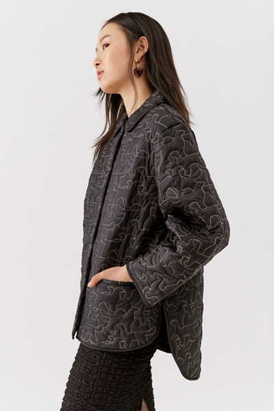 Unreal Fur See Me Quilted Jacket | Urban Outfitters