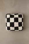 Checkerboard Woven Shag Rag Floor Pillow | Urban Outfitters