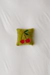 Cherries Tufted Mini Throw Pillow | Urban Outfitters
