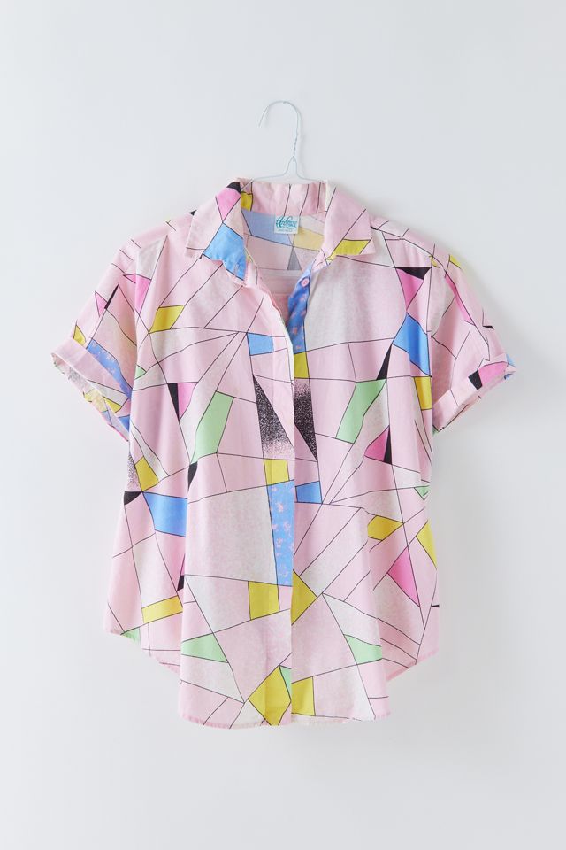 Vintage Triangle Button-Down Shirt | Urban Outfitters