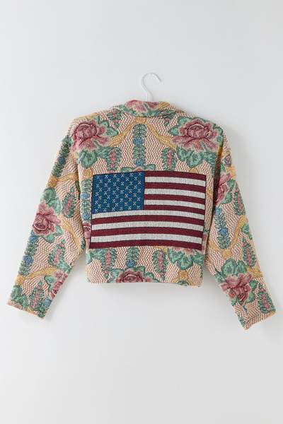 Vintage Tapestry Flag Jacket | Urban Outfitters Canada