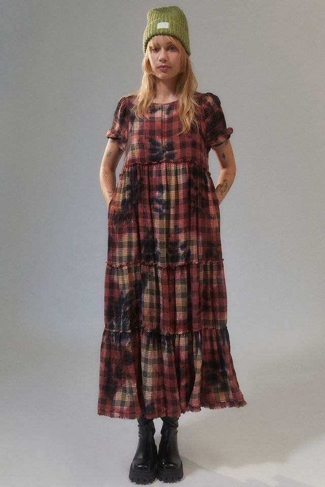 UO Fantine Tiered Midi Dress | Urban Outfitters